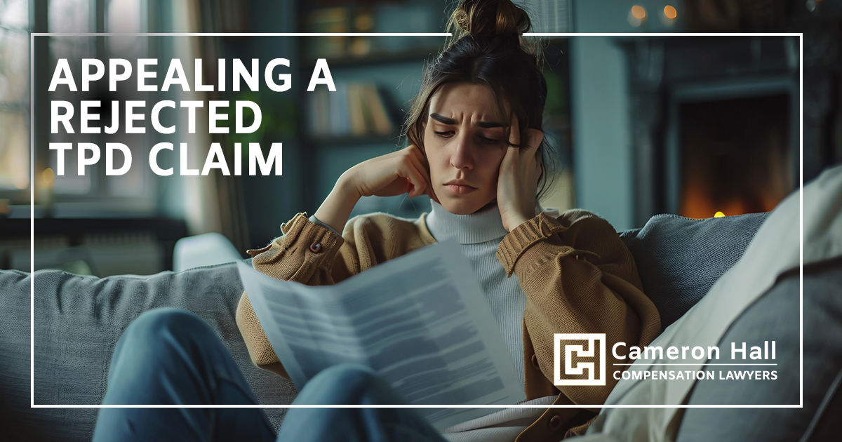 Option to Appeal a Rejected TPD Claim